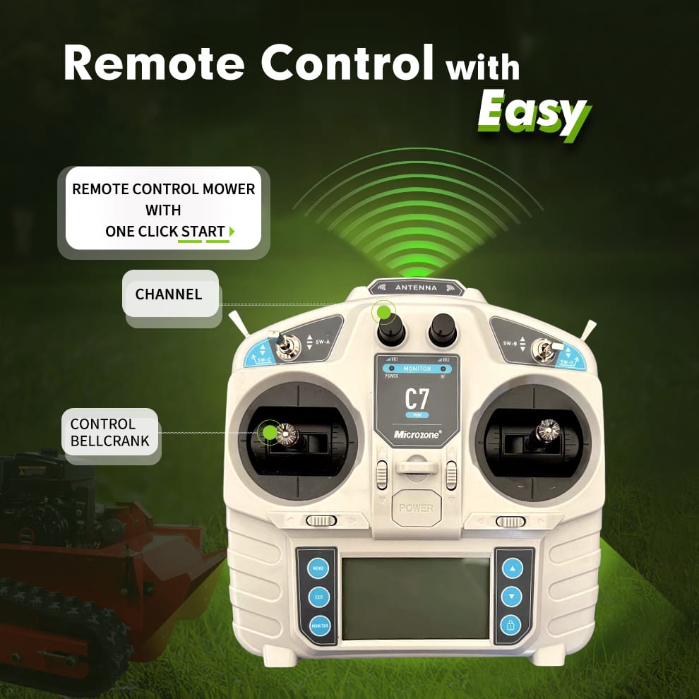 Rotating knife remote control lawn mower 80 - remote control lawn mower